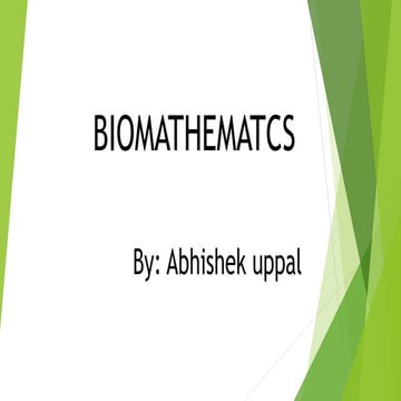 Biomathematics | PPTX