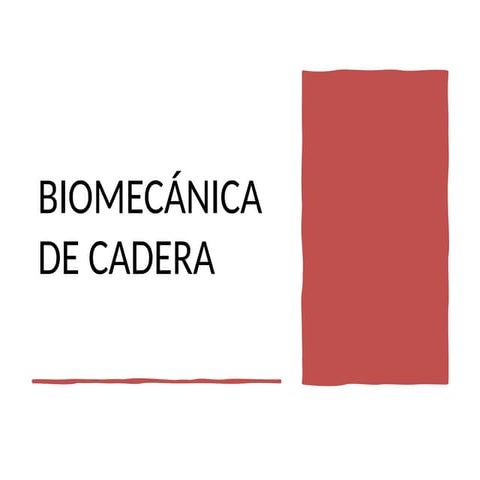 biomecanica de la cadera rangos de movilidad | PPTX