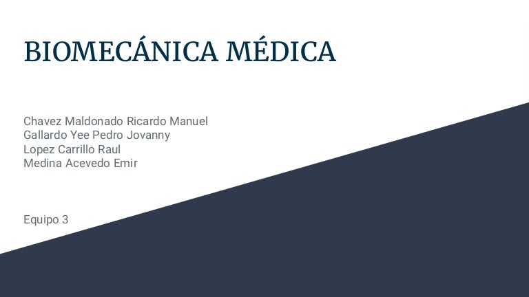 Biomecanica Medica