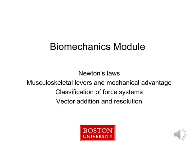 Chapter 1 biomechanic | PDF | Physics | Science