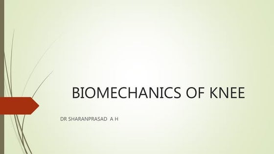 3. biomechanics of Patellofemoral joint | PPT