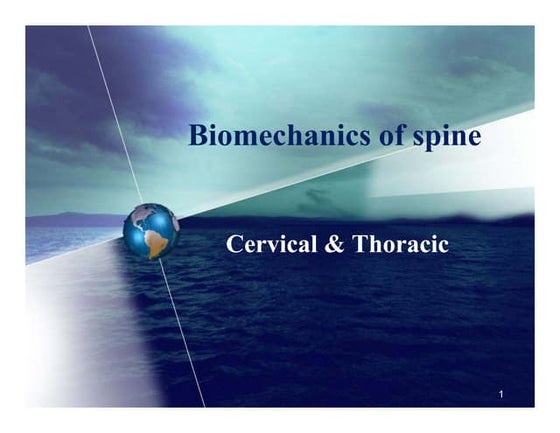 Anatomy and biomechanics of lumbar spine | PPT