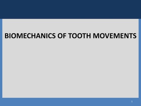 Mechanics of tooth movement, tooth movement in oral cavity | PPT