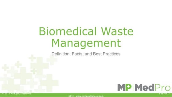 How Do I Dispose of Medical Waste. - MedPro Disposal | PPT