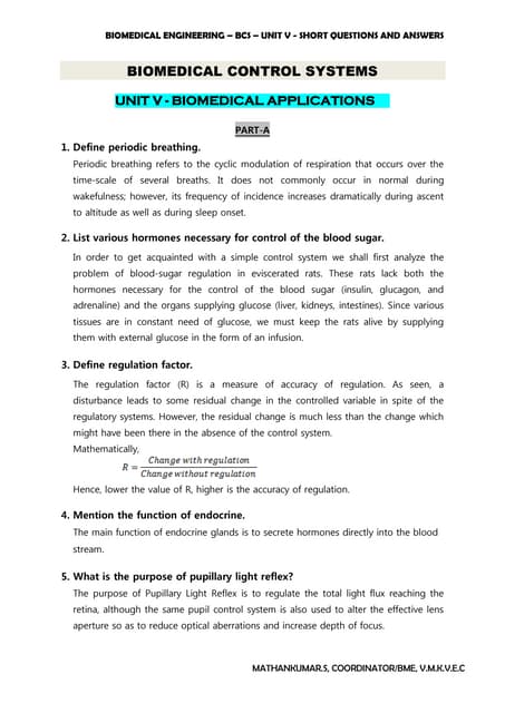 Biomedical Engineering - Multi Choice Questions - Skill Development | PDF