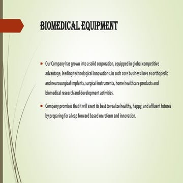Biomedical equipment | PDF