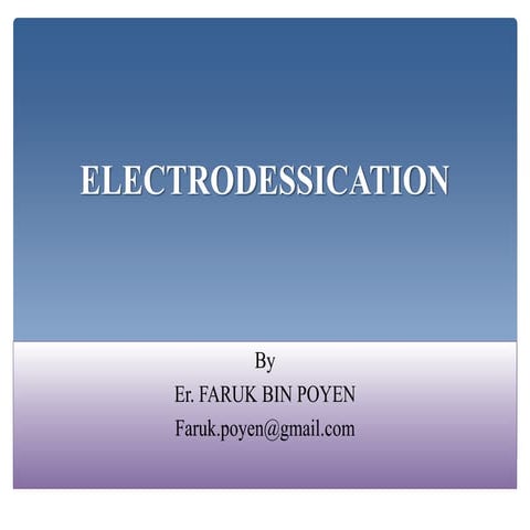 Electrodessication Bio Medical Instrumentation | PDF