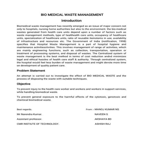 Bio medical synopsis bond | PDF