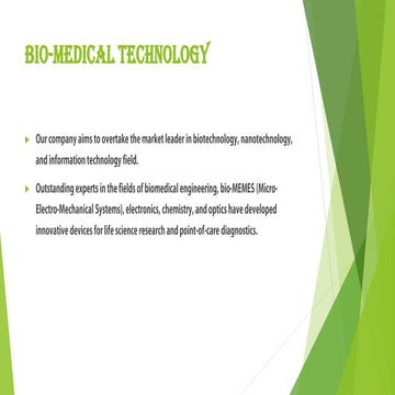 Bio medical technology | PDF | Biotech and Biomedical Industry | Industries