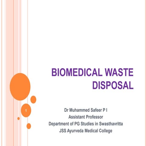 Biomedical waste | PPT
