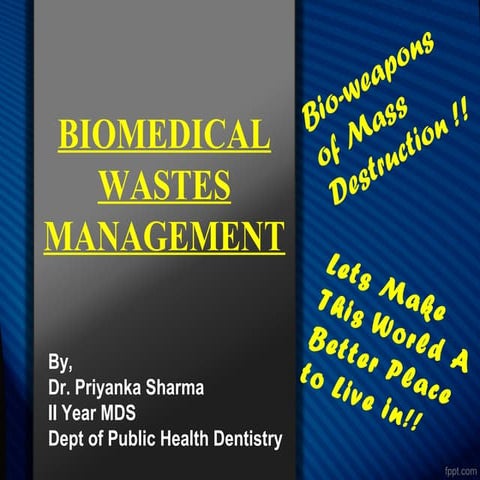 Biowaste management | PPTX