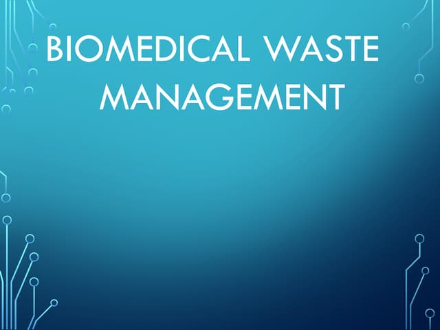Biowaste management | PPTX
