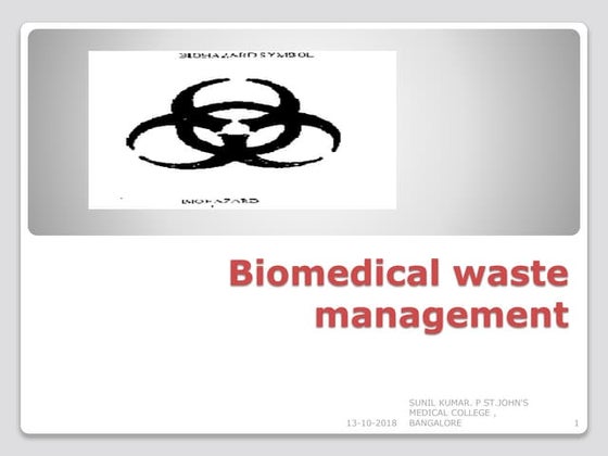 Bio medical waste management | PPT