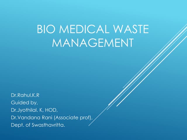 Biowaste management | PPTX