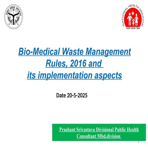 Biomedical waste management amendment rules 2018 | PPTX