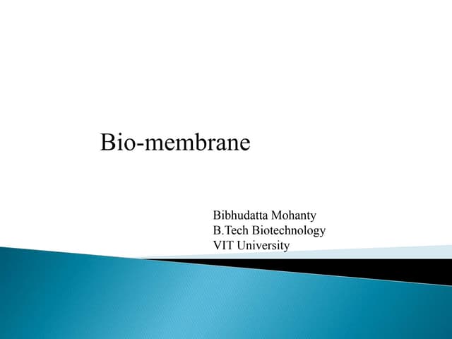 Structure and composition of Biomembranes | PDF