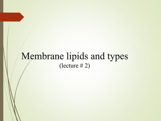 Lipids: Structure and Functions | PPT