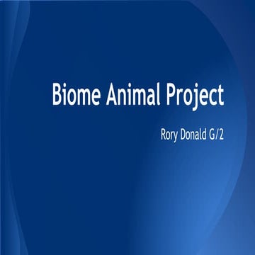 Biome presentation | PPT