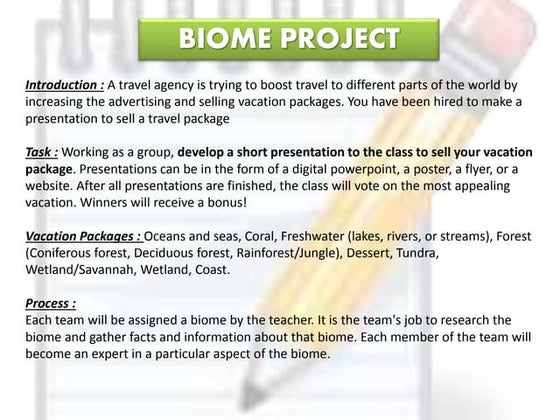 Biome projects | PPT
