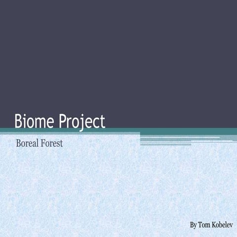 Biome project sc10h | PPT