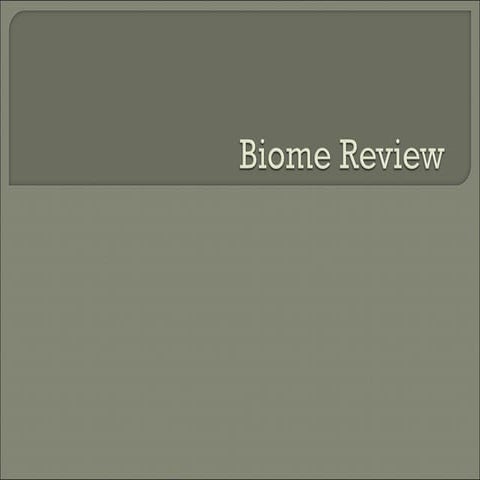 Biome Review | PPT