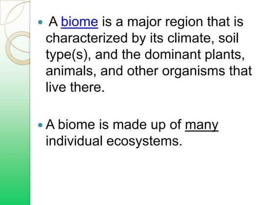 Terrestrial and Aquatic Ecosystem, Biomes and distribution | PPT