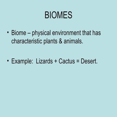 Biomes, Ecosystem, Classification of Biomes | PDF
