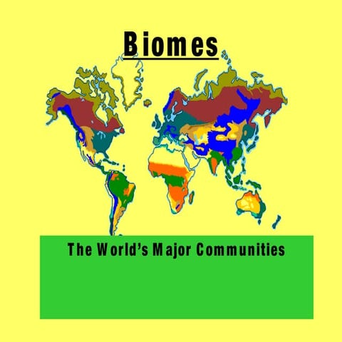 MAJOR BIOMES OF WORLD | PPTX