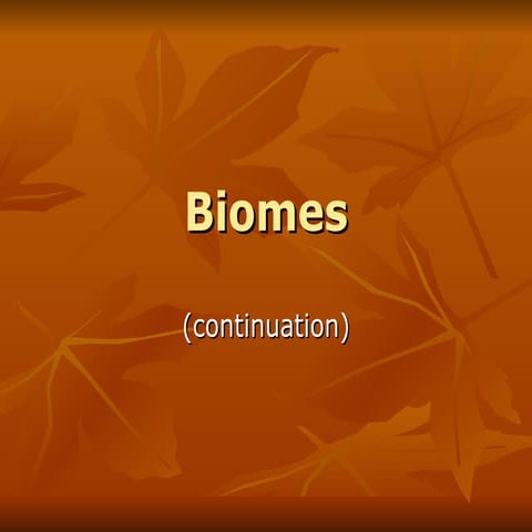 Biomes | PPT