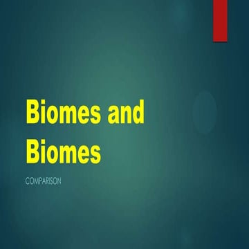 Biomes and biomes | PPTX