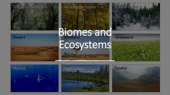 Biomes and ecosystems | PPTX