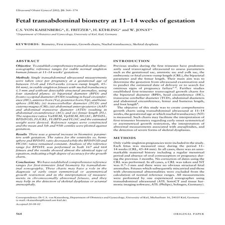 Fetal biometry | PDF