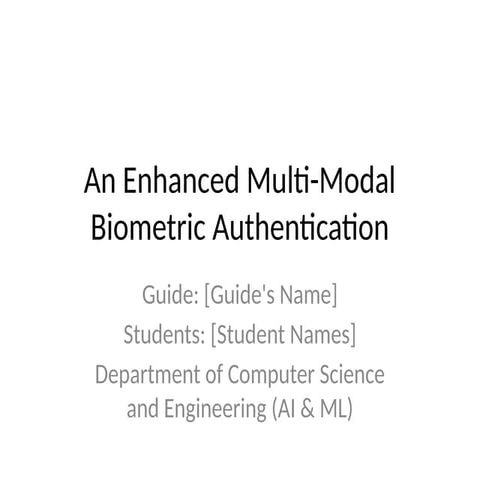Biometricautyenticationpptherebiometric Pptx