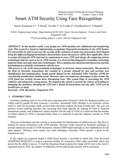 Atm Simulation Mini Project Using Python Programming Language Docx