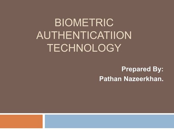 Biometric Technology | PPT