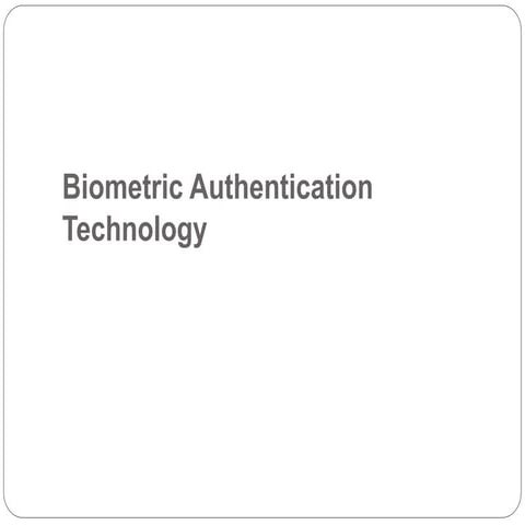 Biometric Authentication Ppt Pptx Technology And Computing