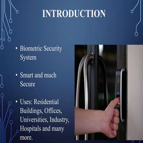 Biometric Door Lock Security System(MID) | PPTX