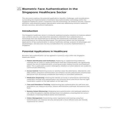 Biometric Face Authentication in the Singapore Healthcare Sector.pdf