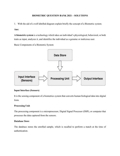 Biometric Question Bank 2021 - 1 Soln-1.pdf Biometric Question Bank 2021 - 1 Soln-1.pdf