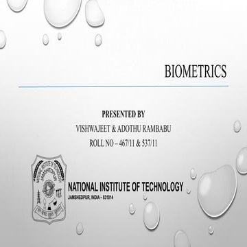 Biometrics | PPT