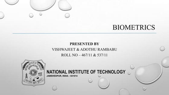 1st Review Ppt Biometric Fuzzy | PPT | Computing | Technology & Computing