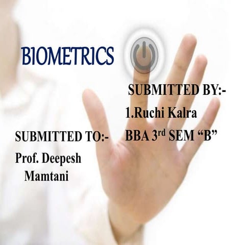 Biometrics | PPT