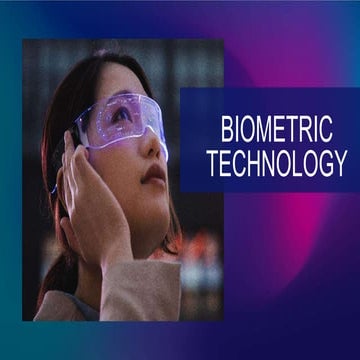 Biometrics presentation | PPT