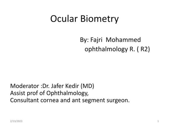 A scan biometry | PPTX