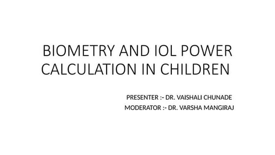 A scan biometry | PPTX