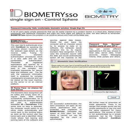 BIOMETRYsso | PDF