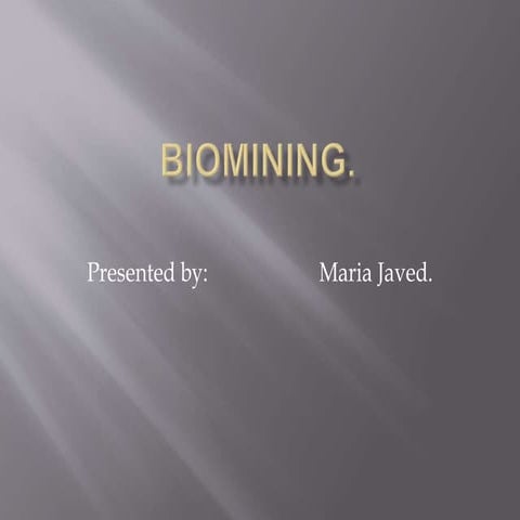 Biomining | PPTX
