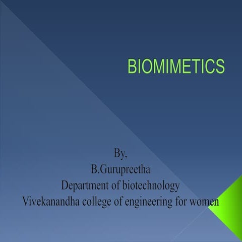 Biomimetics | PPTX