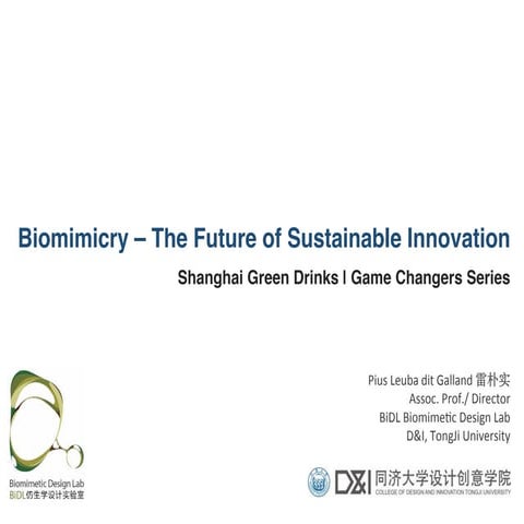 Biomimicry - The Future of Sustainable Innovation | PDF