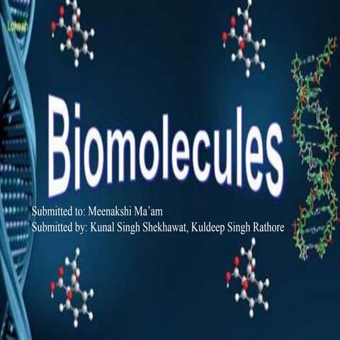 Biomolecules | PPSX | Chemistry | Science